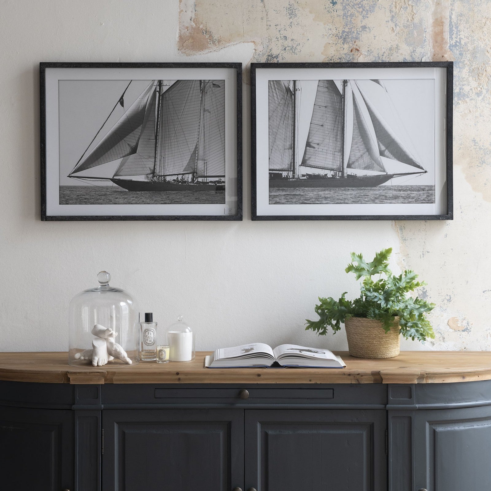 Brookby Set of 2 Schooner Wall Art